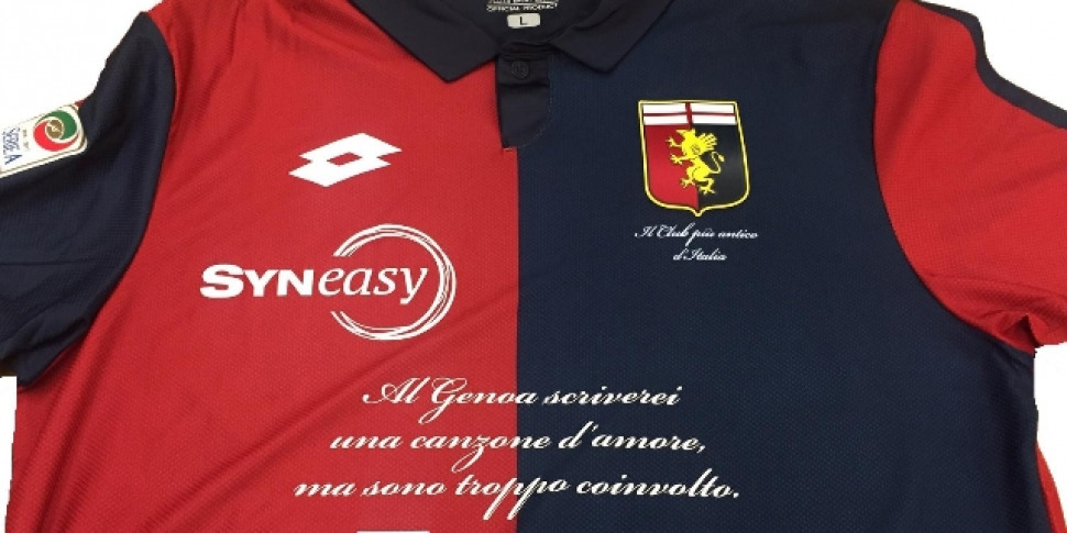 Genoa: frase De André per nuovo sponsor - Gazzetta del Sud