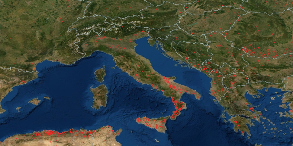 Ecco come brucia il mondo: la mappa choc degli incendi dai satelliti ...