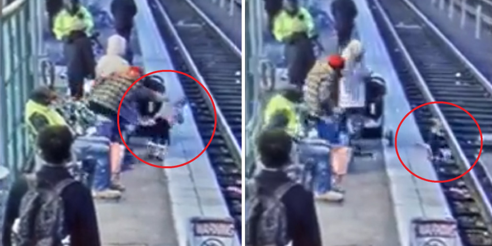 Il video choc della donna che spinge una bimba di 3 anni sui binari ...