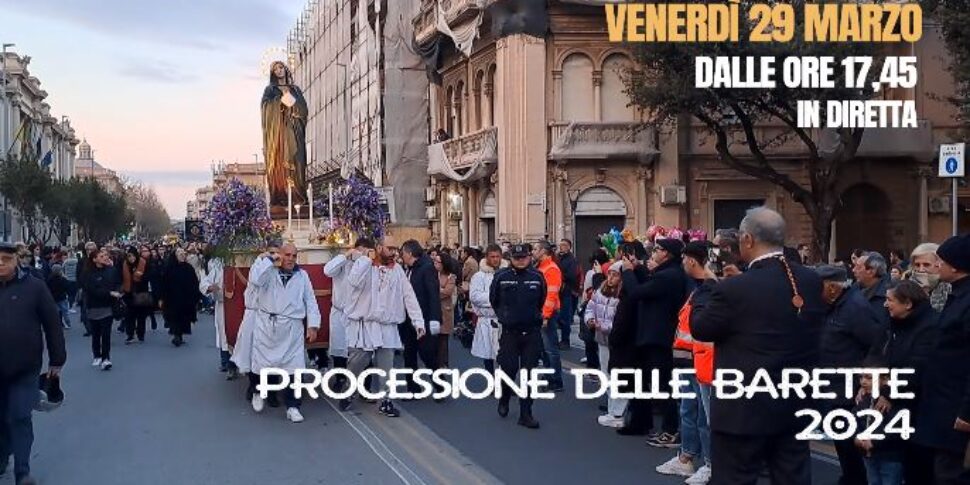 Venerdì la secolare processione delle Barette in diretta su Rtp ...
