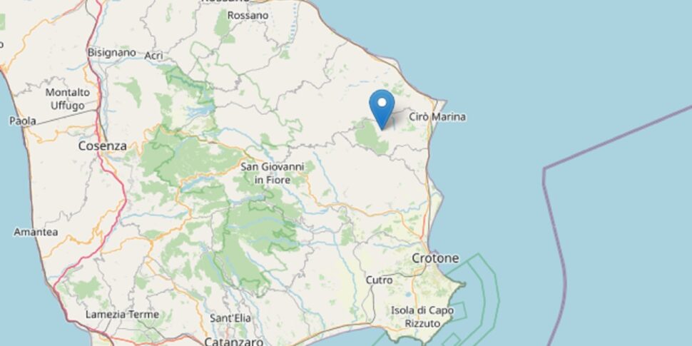 Ancora una scossa di terremoto nel Crotonese: magnitudo 3.2 a Carfizzi ...