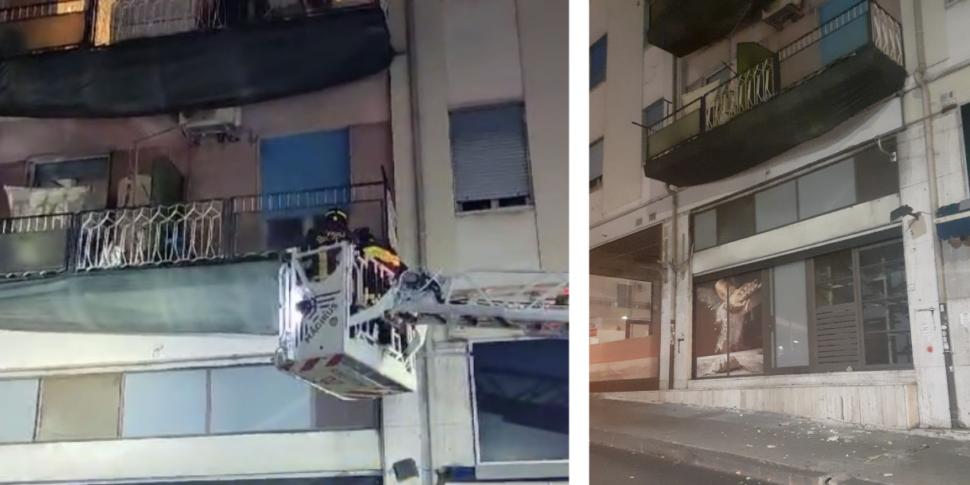 Cosenza, caduta di calcinacci in via Quintieri: strada chiusa ...
