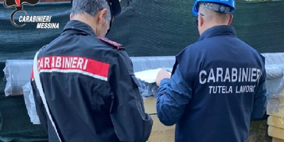 Gravi irregolarità in un cantiere edile nel Messinese: tre denunce e ... Gravi irregolarità in un cantiere edile nel Messinese: tre denunce e ...