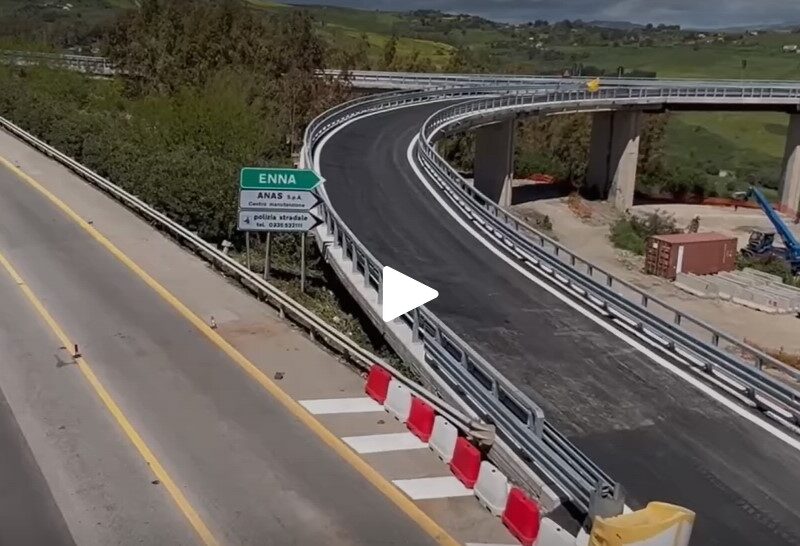 Riaperto lo svincolo di Enna sulla A19. Consegnato anche il viadotto ...