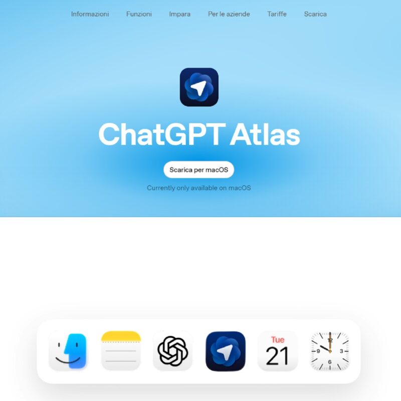 OpenAI presenta "Atlas", il suo browser di ricerca che rilancia la ...