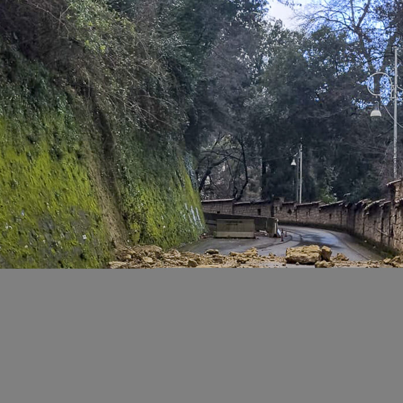 Cosenza, si sbriciola il costone di via Petrarca: nuova frana e strada ...